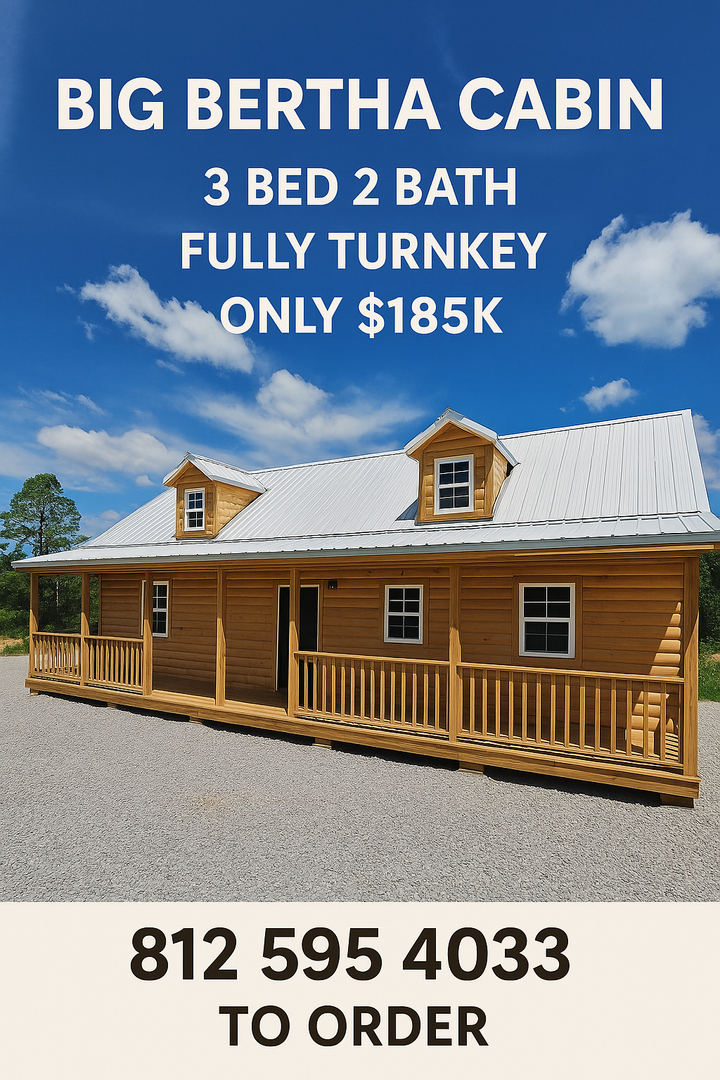Amish PRE-BUILT Modular Cabins (Scroll Down To See Homes ...